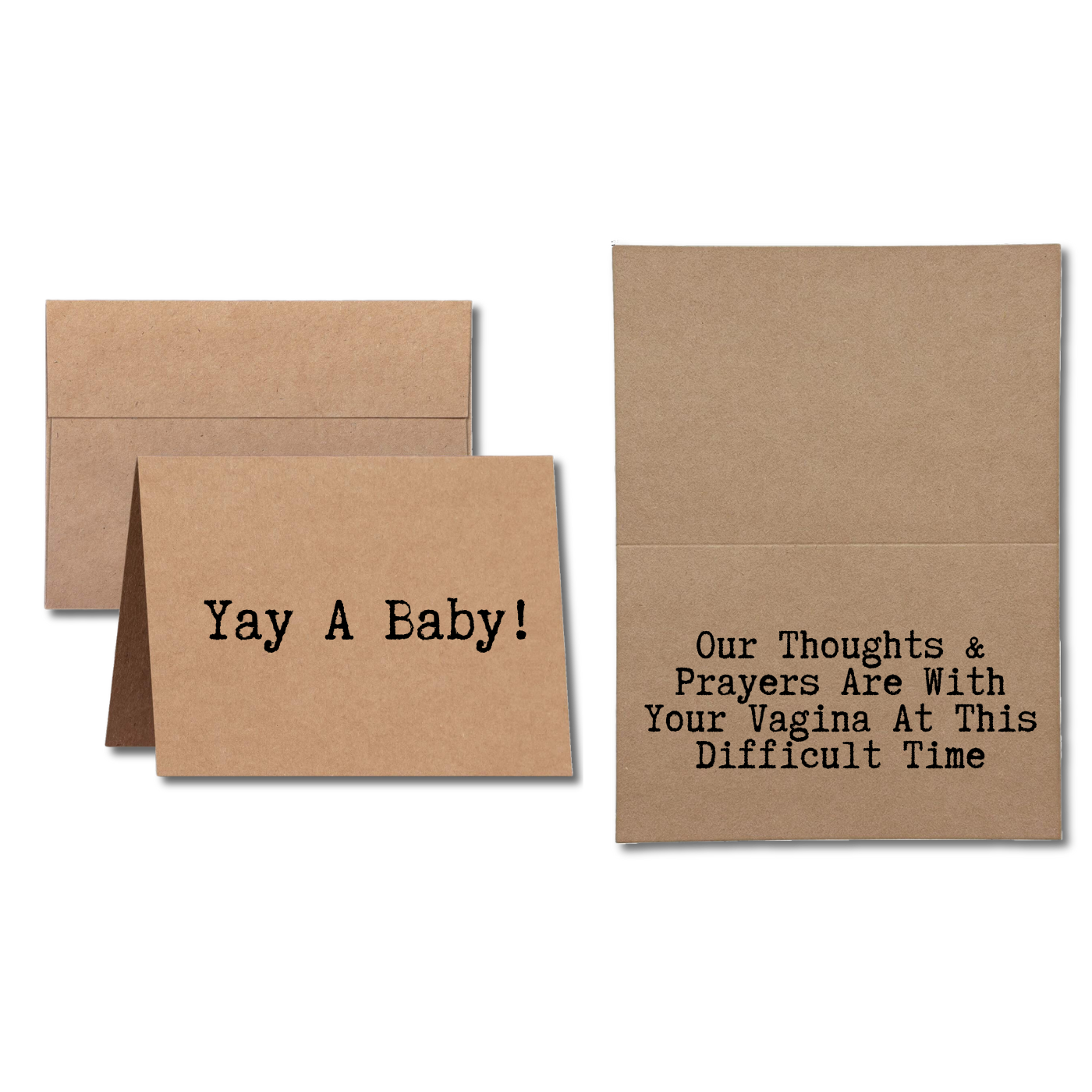 Prayers are with Your Vagina Card | Inappropriate Maternity Card ...
